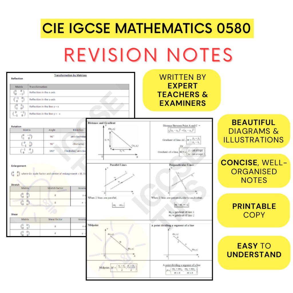 Cambridge IGCSE Mathematics 0580 Revision Study Notes | Prepare with ...