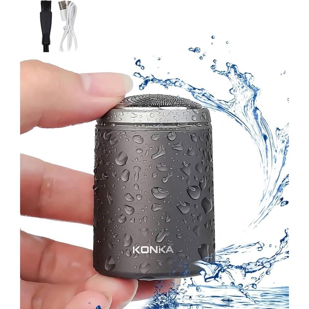Konka Mini Men's Ultra Small Electric Shaver Shaving, 3 Inner Blades ...