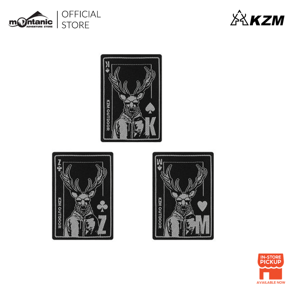 KZM Weaving Wappen 3 Pieces Set - Durable Woven Patches Velcro Badges ...