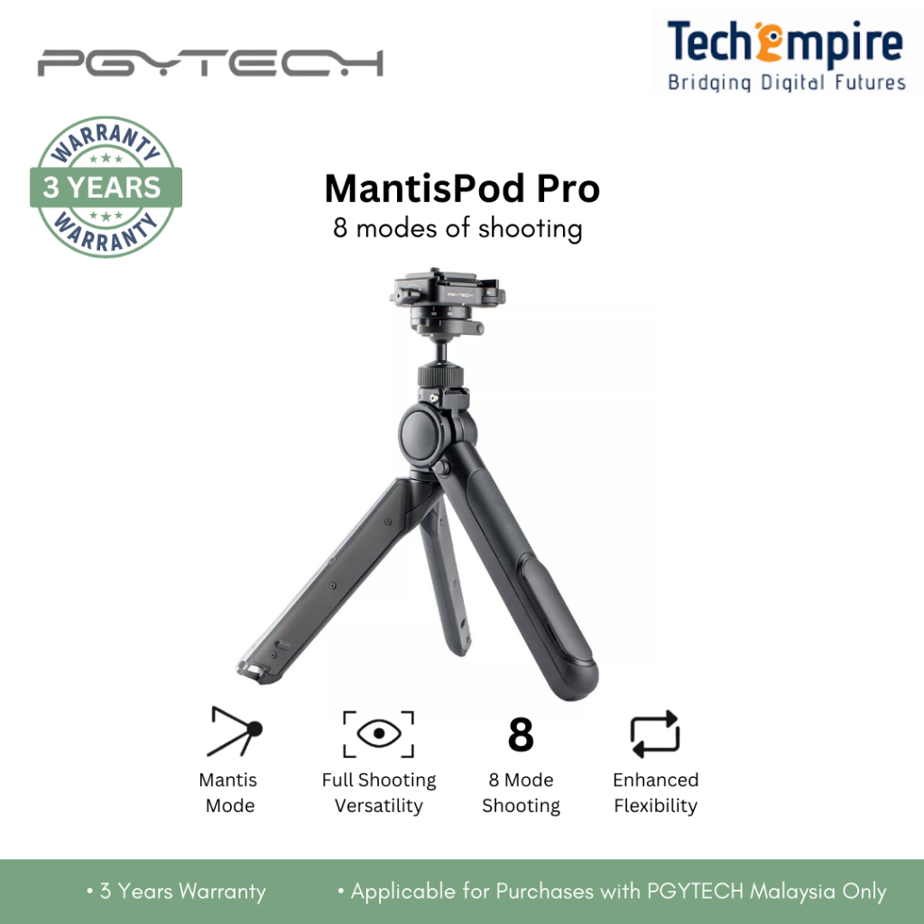 PGYTECH Mantispod Pro For Mini Camera & Cell Phone Tripod Stand ...
