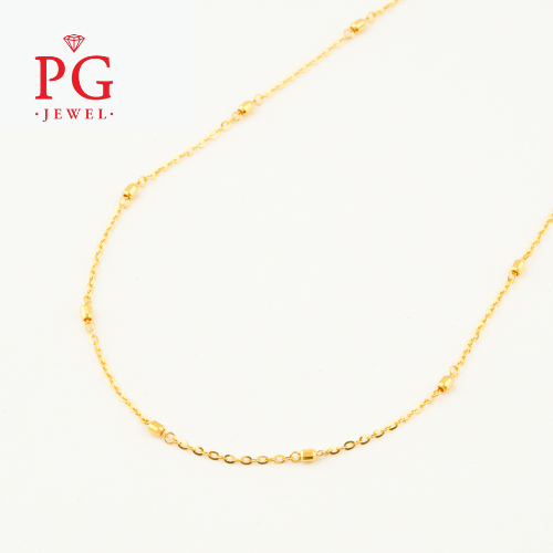 999/24K Gold Necklace / Rantai Leher Emas Minimalist PGJN180822 ...