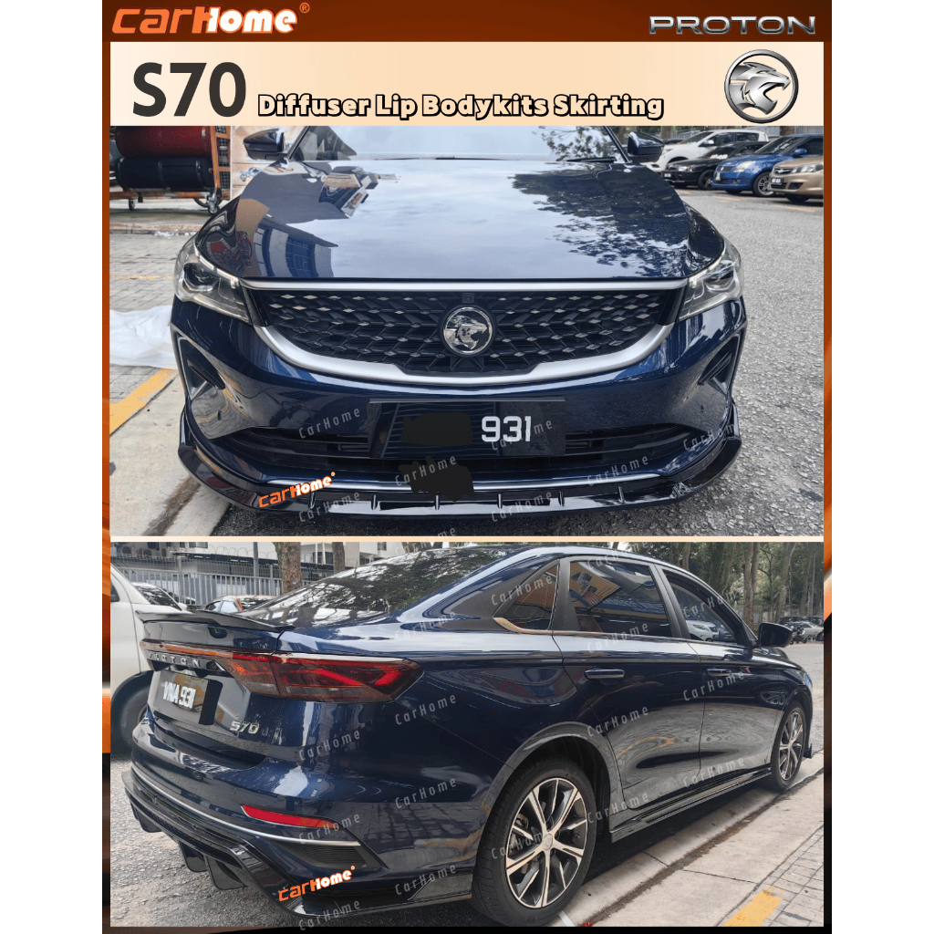 Proton S70 Bodykit Front Lip Side Skirt Rear Diffuser lips S70 Diffuser ...