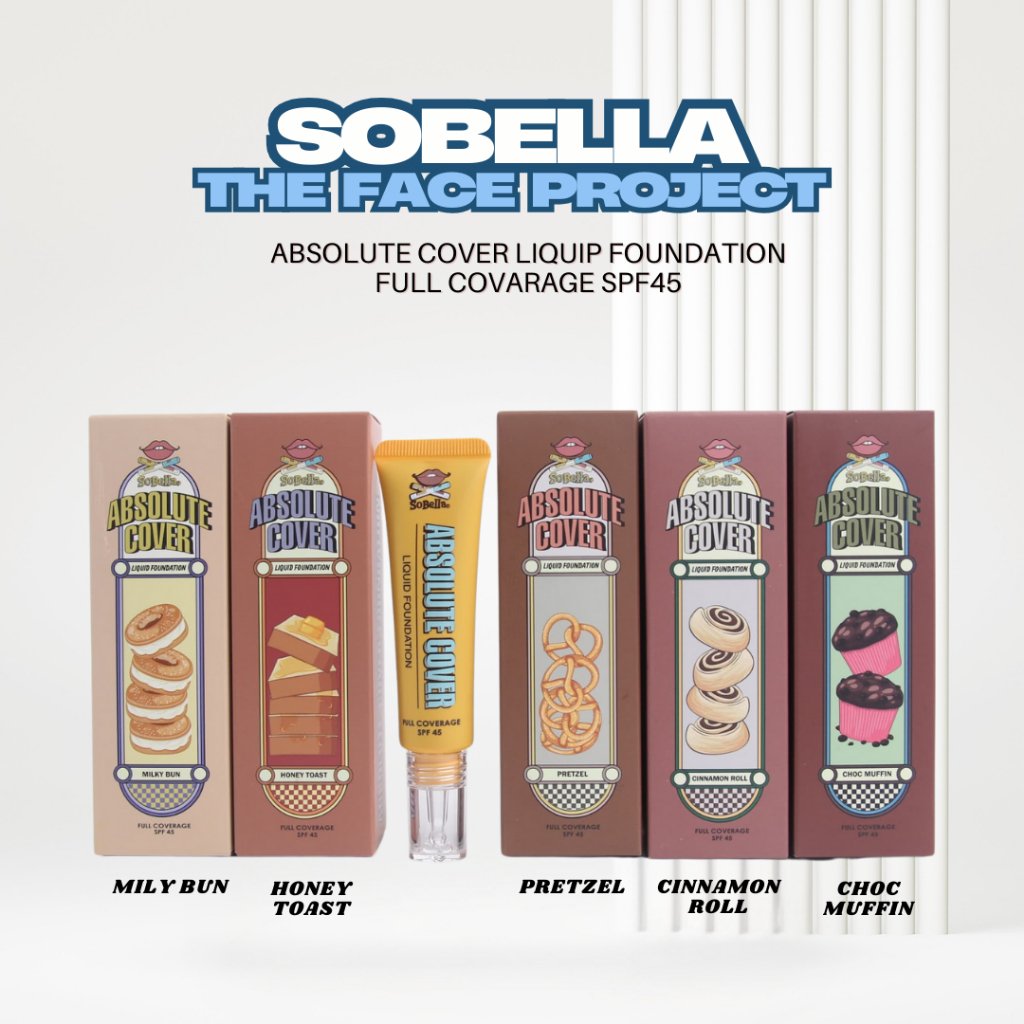 [STOK SEDIA ADA] SOBELLA ABSOLUTE COVER LIQUID FOUNDATION 15G SPF45 ...