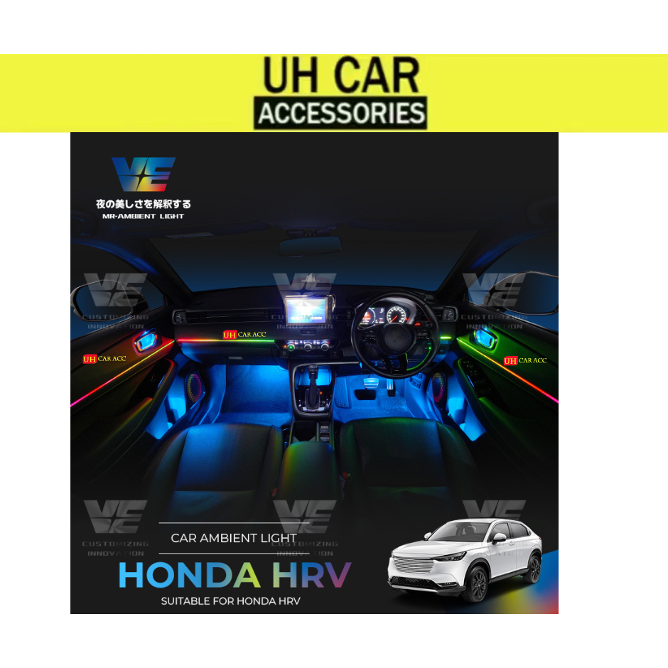 (VE) HONDA HRV 2022-2025 OEM INTERIOR LED AMBIENT LIGHT LAMP LIGHTS ...
