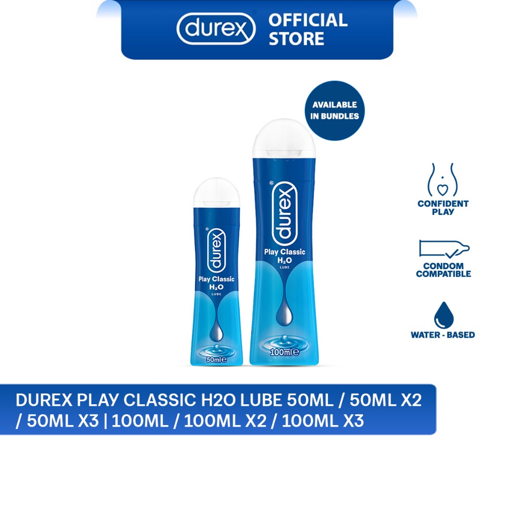 Durex Play Classic Lube Lubricant Gel 50ml/2 x 50ml/3 x 50ml/100ml/2 x ...