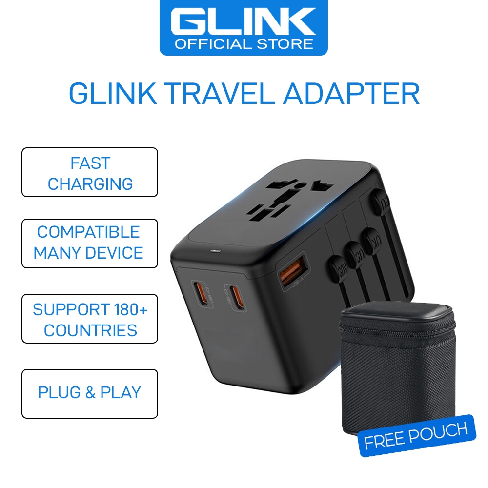 Glink Travel Adapter 25W 35W GAN 65W GAN 120W with Universal Plug ...