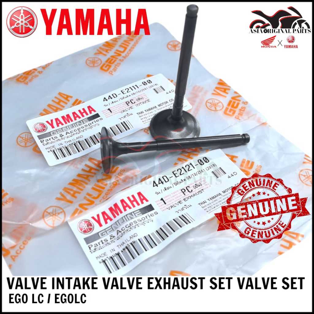 ORIGINAL THAILAND YAMAHA EGO LC EGLC VALVE INTAKE VALVE EXHAUST SET ...