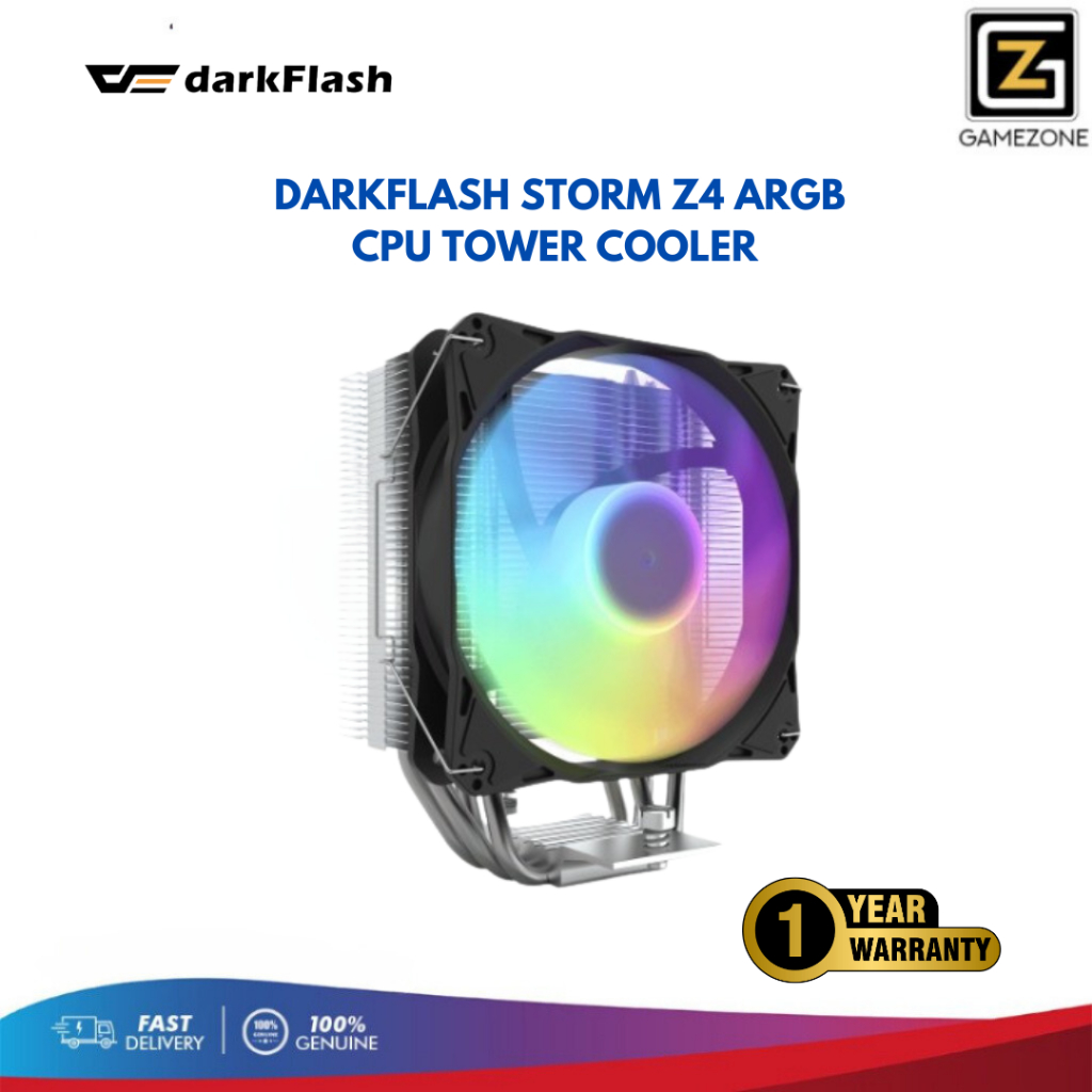 AIGO DARKFLASH STORM Z4 ARGB CPU COOLER - HIGH-PERFORMANCE COOLING WITH ...
