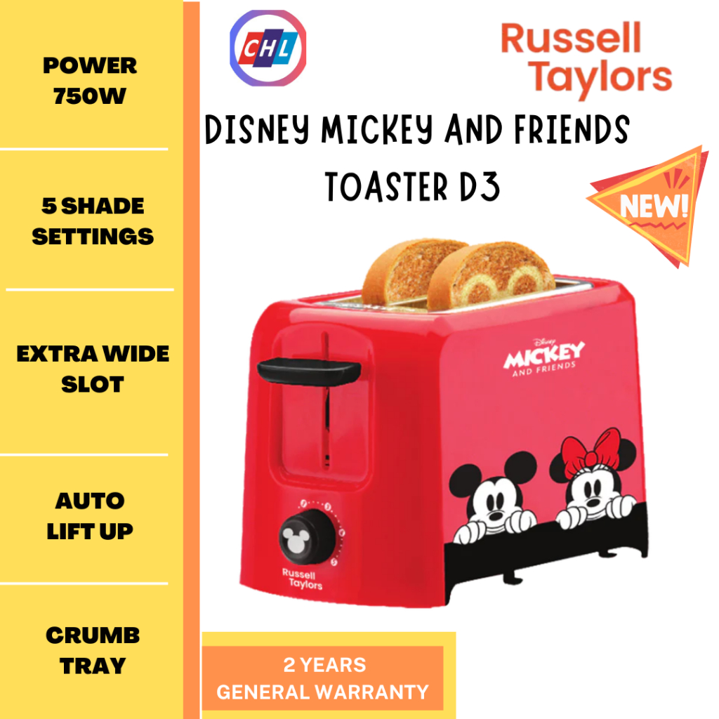 Russell Taylors X Disney Mickey And Friends Toaster D3 - 2 Years ...