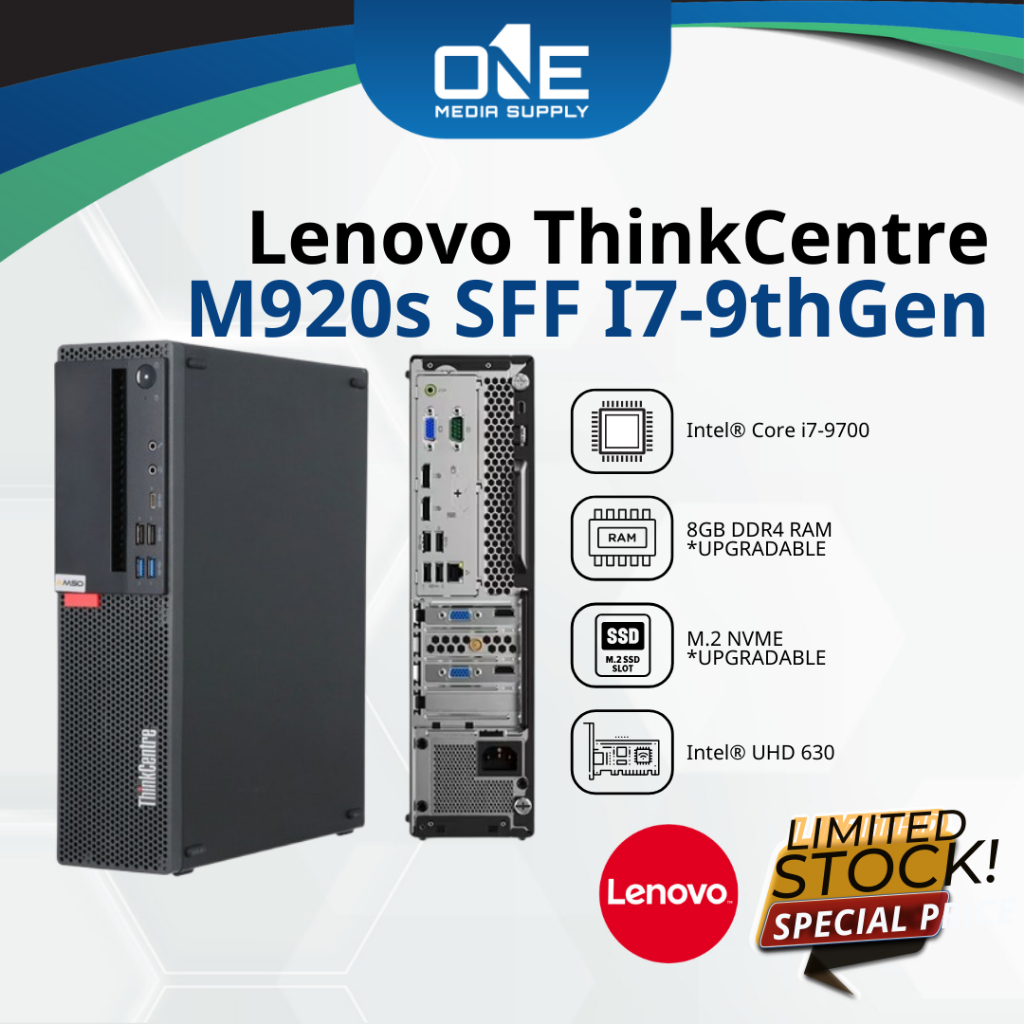 LENOVO ThinkCenter M920s SFF / UP TO 1TB NVME SSD (NEW) & 32GB RAM ...