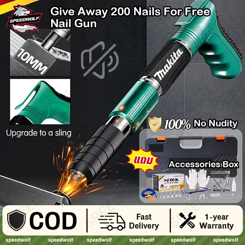 🔥Manual Steel Nail Gun With FREE 100 Nails🔥 Heavy Duty Concrete Rivet ...