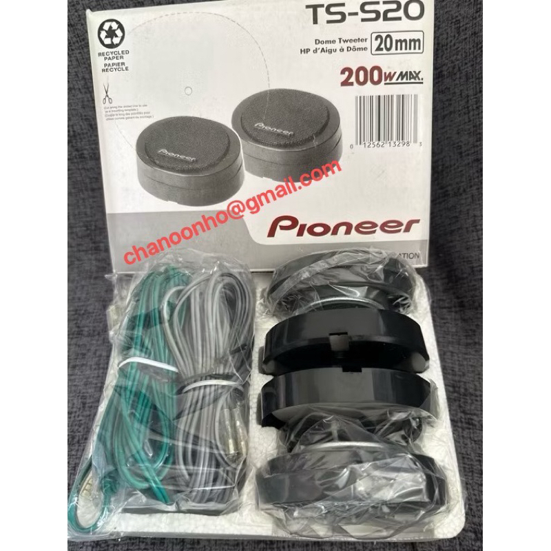 PIONEER TS-S20 TWEETER 200 WATT DIAMETER 20MM WITH CROSSOVER SUPER DOME ...