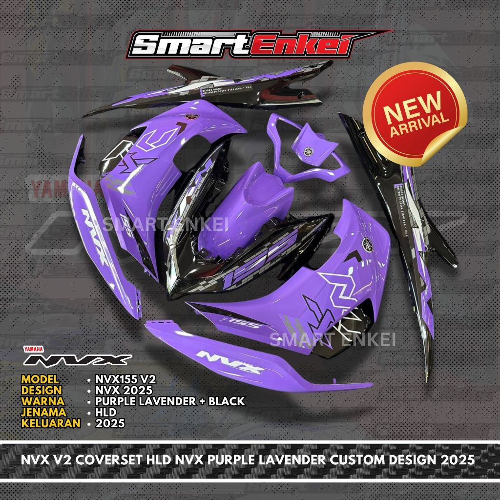 HLD-NVX V2 COVERSET NVX PURPLE LAVENDER CUSTOM DESIGN 2025 HLD | Shopee ...