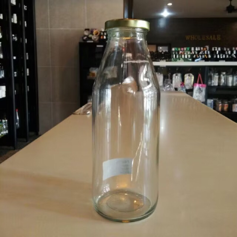 1 LITER Glass Jar (1000ml Glass Jar) Suitable Food and Drink | Shopee ...