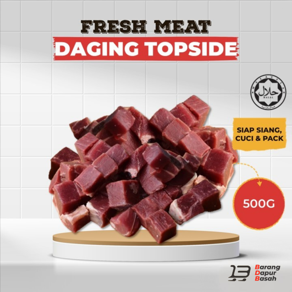 DAGING TOPSIDE IMPORT 500G | TOPSIDE BEEF | Shopee Malaysia
