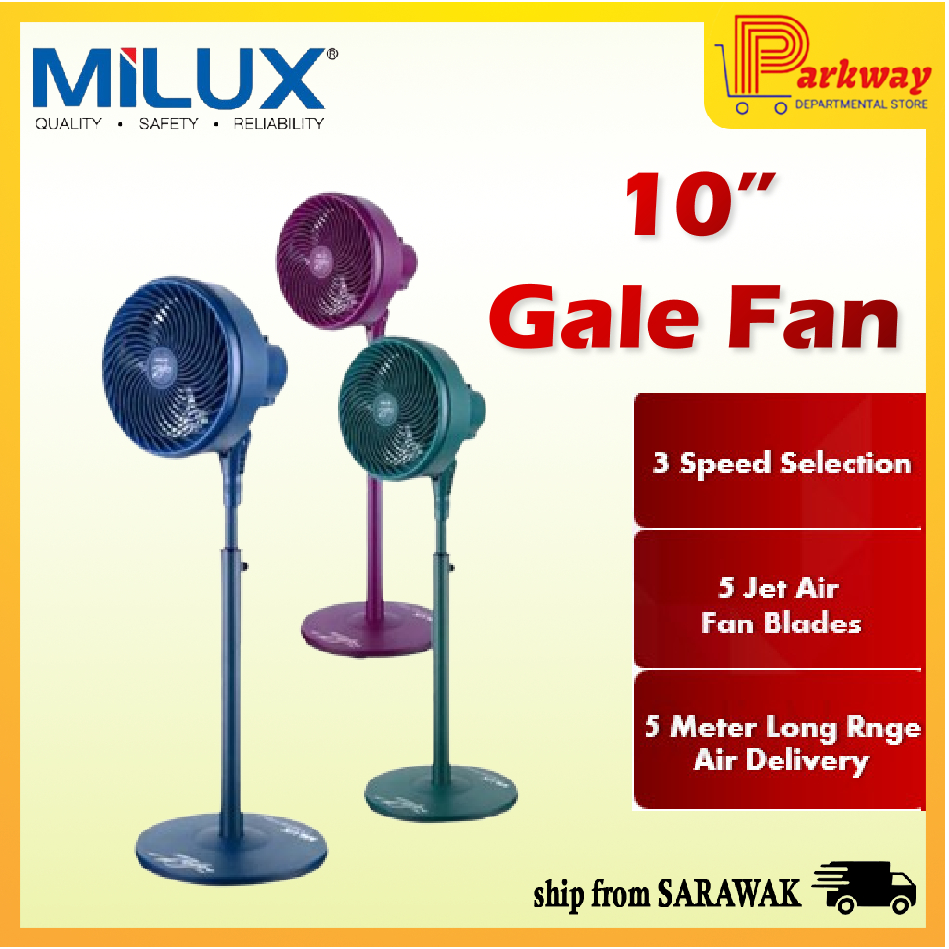 MILUX 10" GALE FAN | 10” KIPAS BERDIRI | STAND FAN | Shopee Malaysia