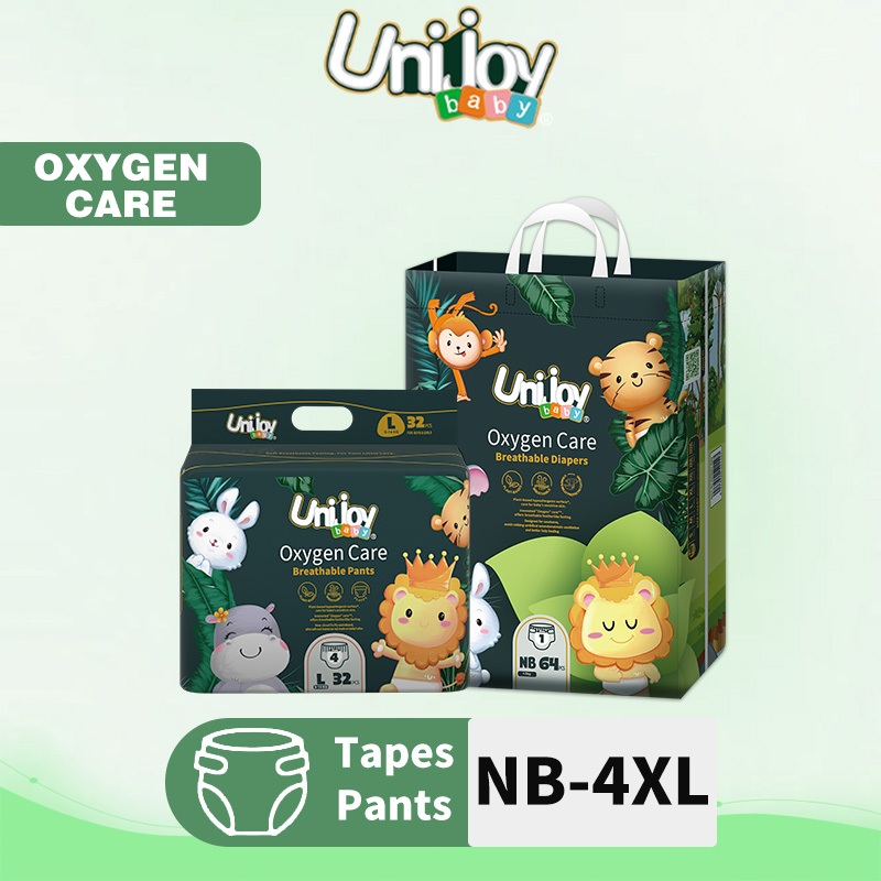 Unijoy Baby Diapers Quality Ergonomic Diapers Tape/Pants Lightweight ...