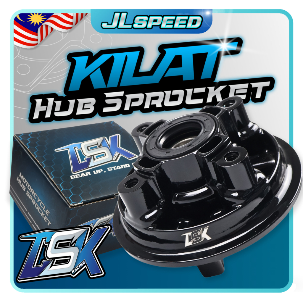 CSK RACING Hub Sprocket Kilat Hitam Black Spoket LC135 4S 5S SRL115 FI ...