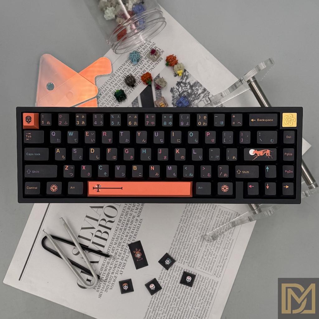 [LOCAL STOCK] Mictlan Keycap PBT Cherry Profile Dye Sub Keycaps 129pcs ...