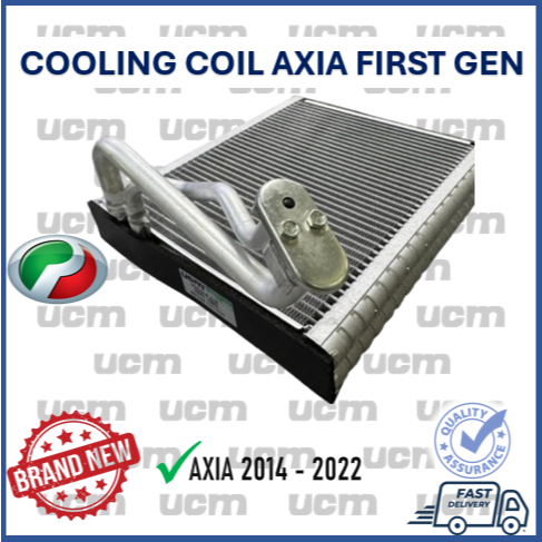 PERODUA AXIA AIRCOND COOLING COIL (FIRST GEN AXIA - 2014) : BRAND NEW ...