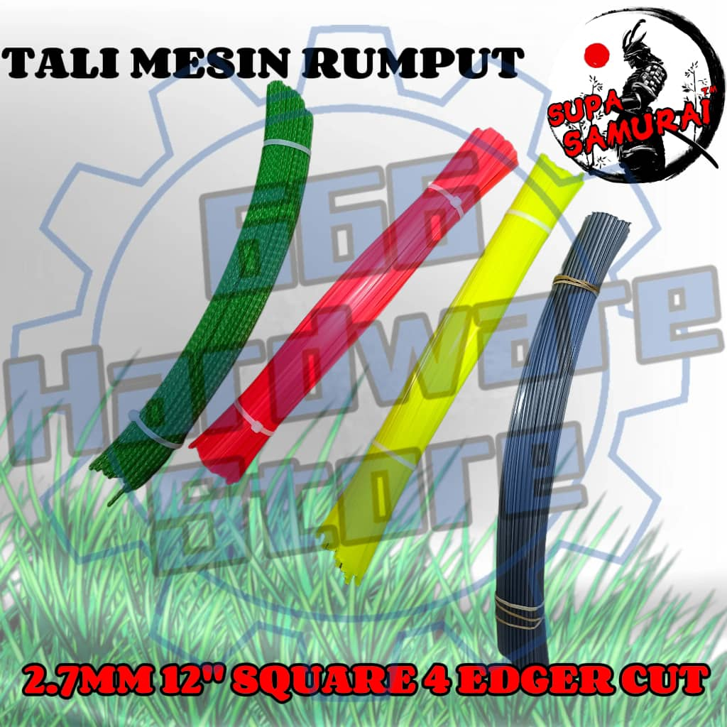 HEAVY DUTY Tali Mesin Rumput 12"/30cm×2.7mm | Shopee Malaysia