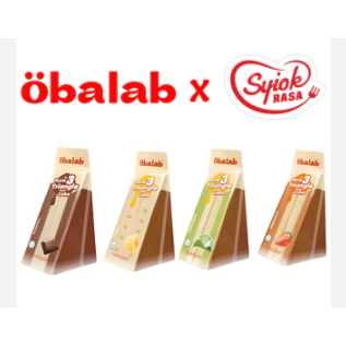 网红三角形蛋糕 OBALAB TRIANGLE CAKE 100g MARBLE120G HALAL | Shopee Malaysia