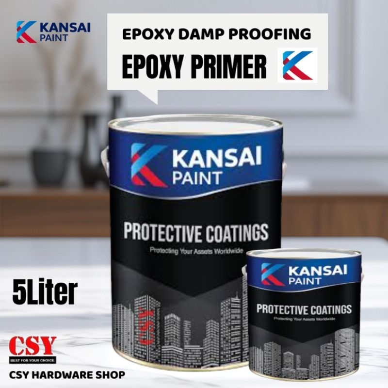 KANSAI PAINT Epoxy Damp Proofing Primer SURESEAL PS 78 5liter | Shopee ...