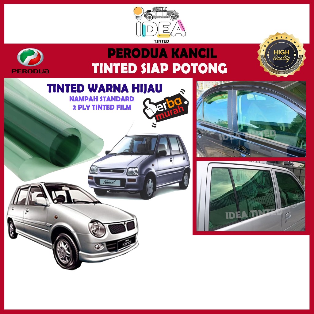 Perodua Kancil_TINTED CROMAX GREEN/HIJAU Tinted/Tinted Kereta/Car ...