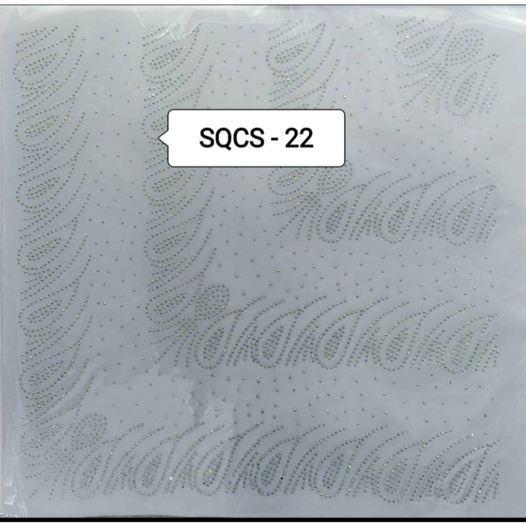 Sticker Manik Batu Tampal Hotfix AB White CopSWA Premium 45x45cm ...