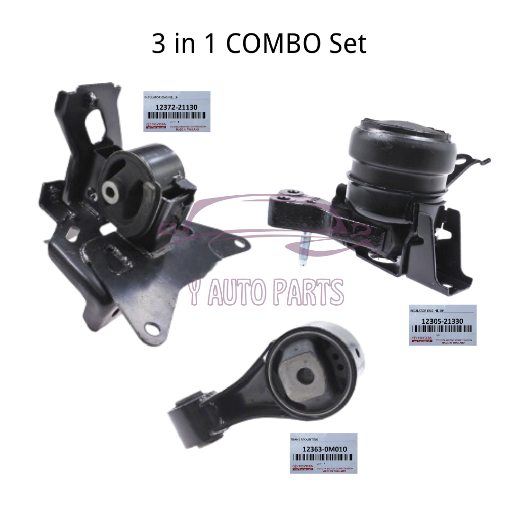 [3 IN 1 SET] Toyota OEM Engine Mounting for Toyota Vios NCP93 1.5L ...