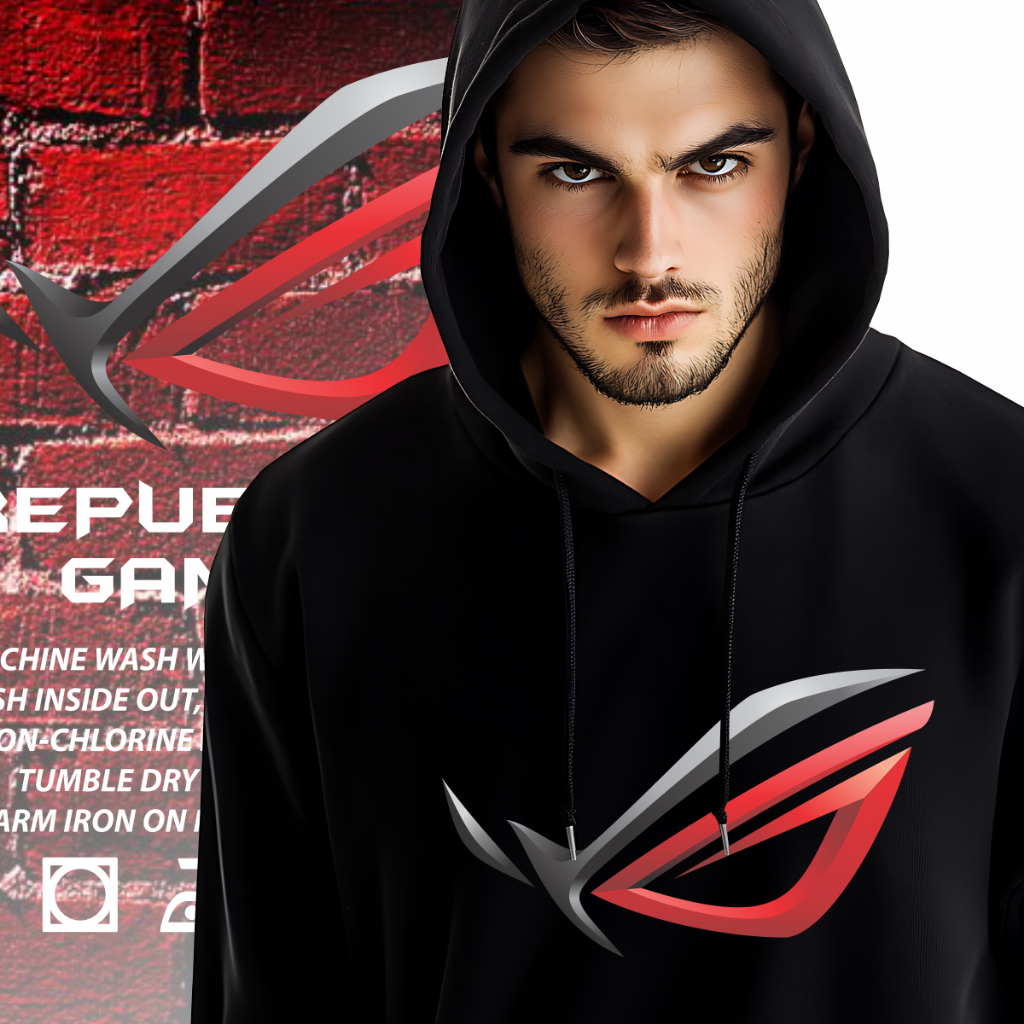 Hoodie Asus ROG Gamer Malaysia Team PC Gaming Super Premium T-shirt ...