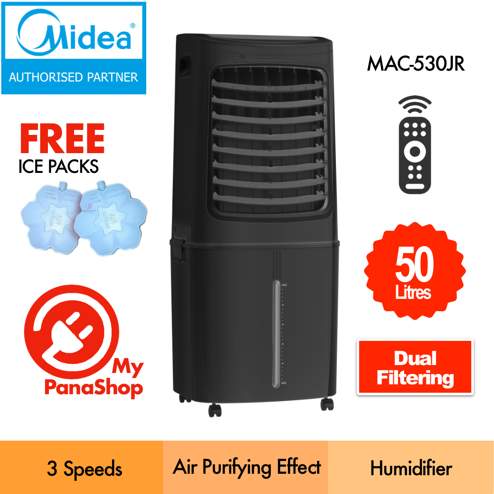 Midea Air Cooler with Remote Control ( 50L ) MAC-530JR | Shopee Malaysia