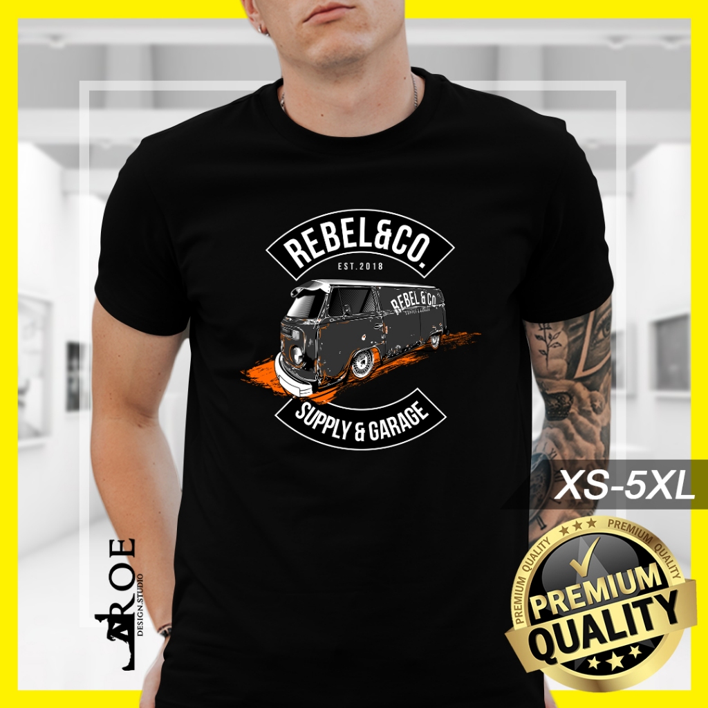 🔥 Baju Tshirt VW REBEL & CO. SUPPLY & GARAGE Unisex + Plus Size 🔥 ...