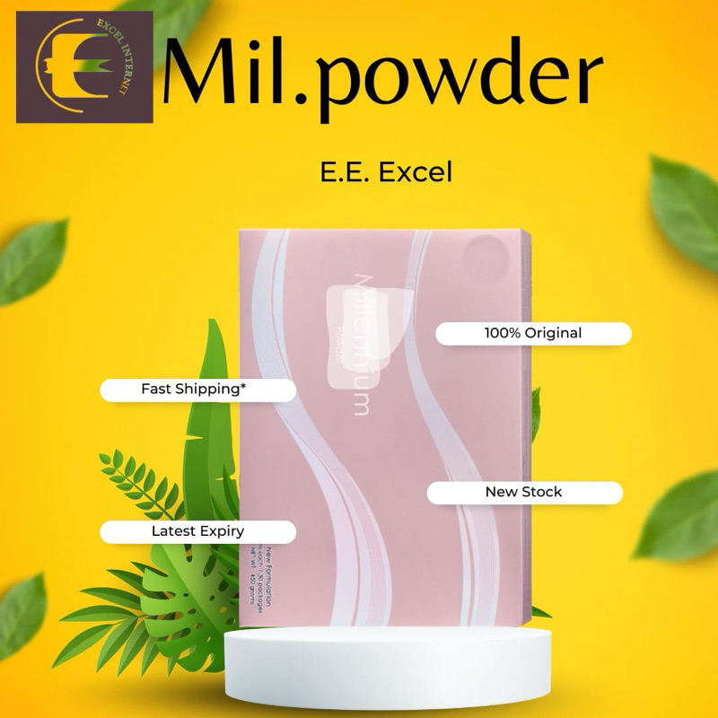 E.excel Millennium Powder Beverage 100% original ready stock | Shopee Malaysia