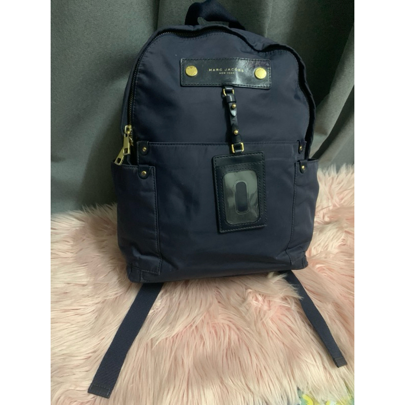 MJ Preppy Nylon Backpack(blueblack) | Shopee Malaysia