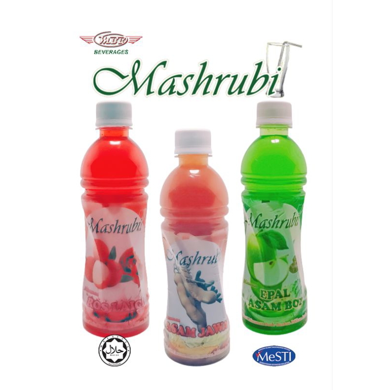 MASHRUBI Minuman Jus Asam Jawa / Ros Laici / Epal Asam Boi (Tamarind / Rose Lychee / Apple S ...