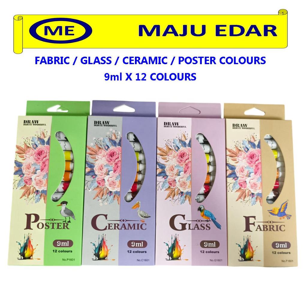 DRAW DEDUCE WONDERFUL POSTER / CERAMIC / GLASS / FABRIC COLOURS 9ML X ...