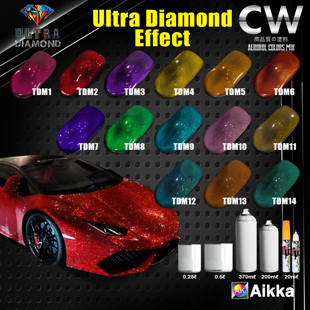 Ultra Diamond Effect Paint Cat 2K Touch Up Paint Aerosol DIY Cat Spray ...