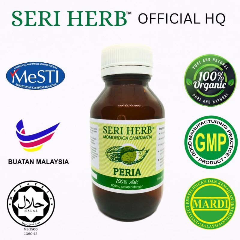 Seri Herb Organik Vege Kapsul Ekstrak Peria Katak/Pill Momordica ...
