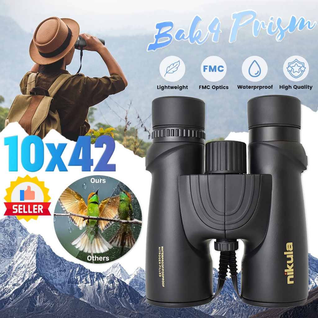 Nikula Binoculars Light Weight Telescope 10x42 Zoom HD Telescope Glass ...