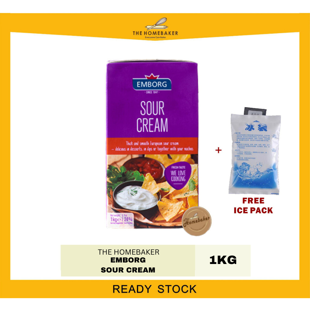 EMBORG SOUR CREAM 1KG 250G [ FREE ICE PACK ] - HOME BAKER MALAYSIA ...