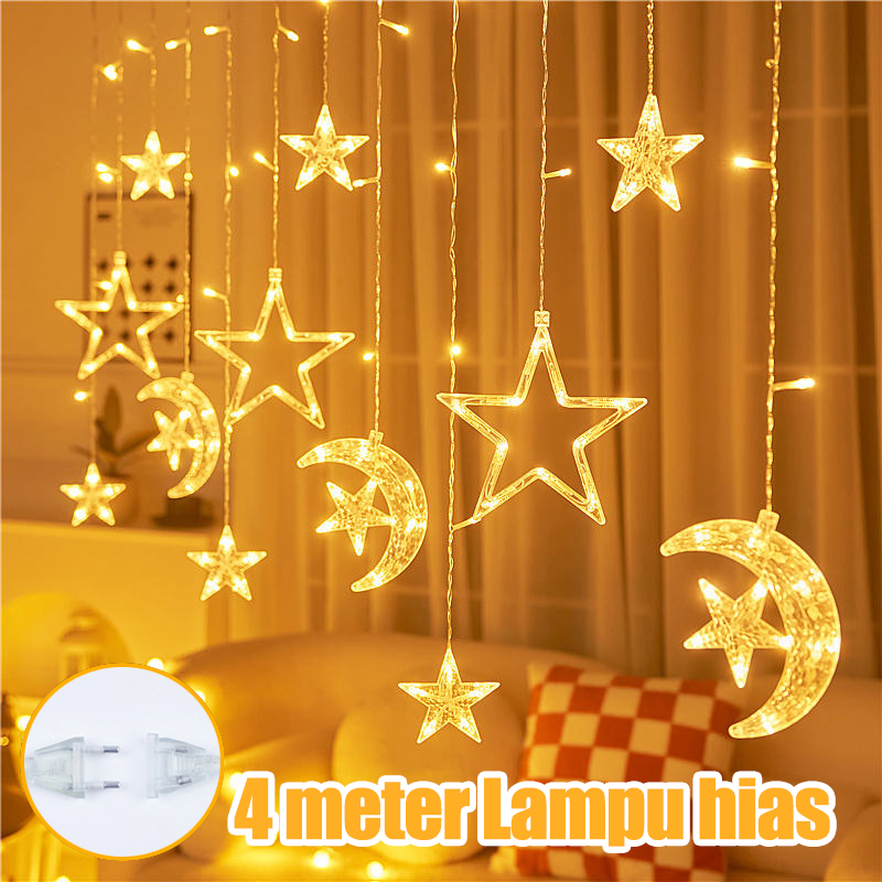 Lampu raya 5Meter LED Fairy lights outdoor LED Curtain Lamp Fairy ...