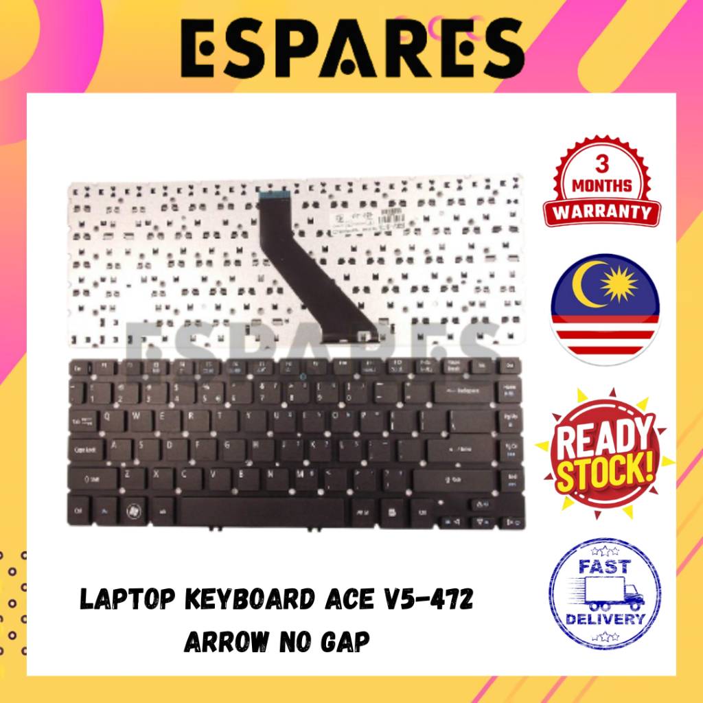 Laptop Keyboard Ace V5-472 ARROW NO GAP | Shopee Malaysia