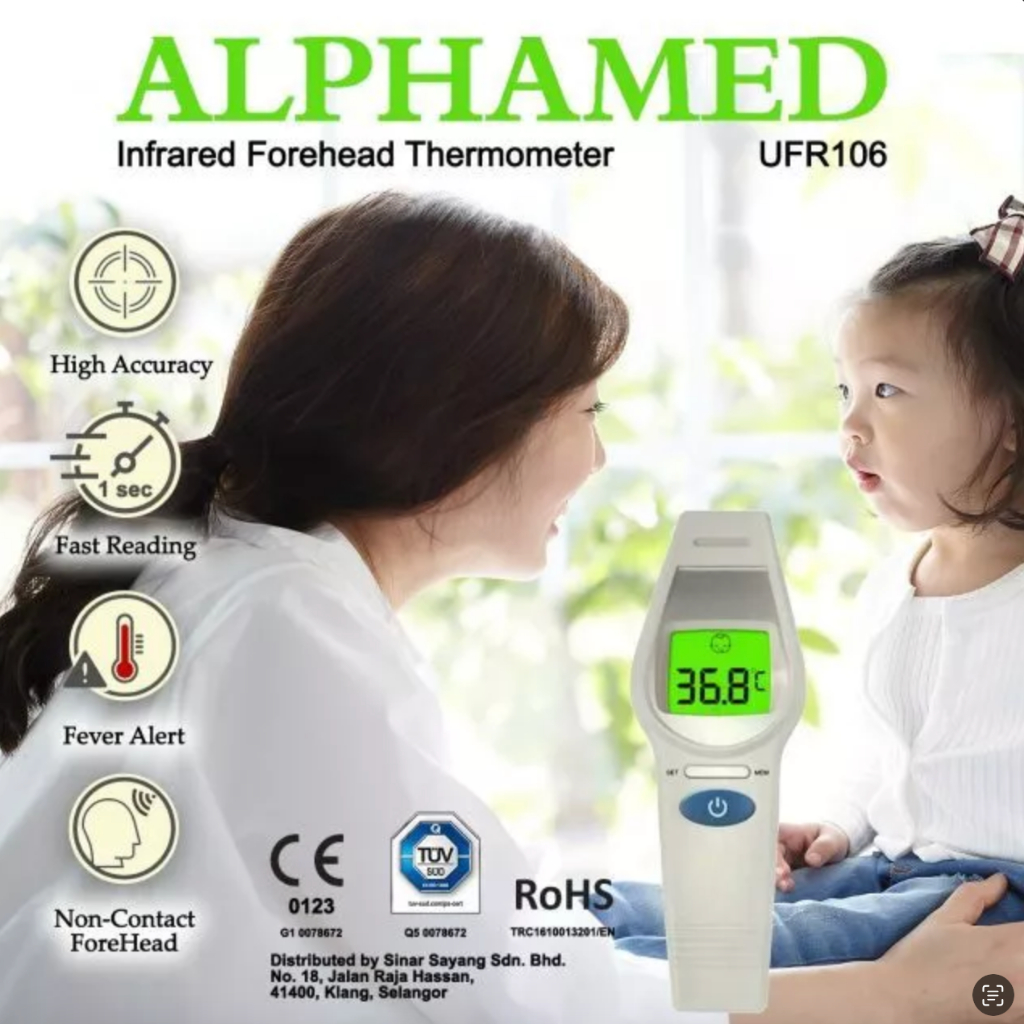Alphamed Infrared Forehead Thermometer UFR106 (Ready-stock) | Shopee Malaysia