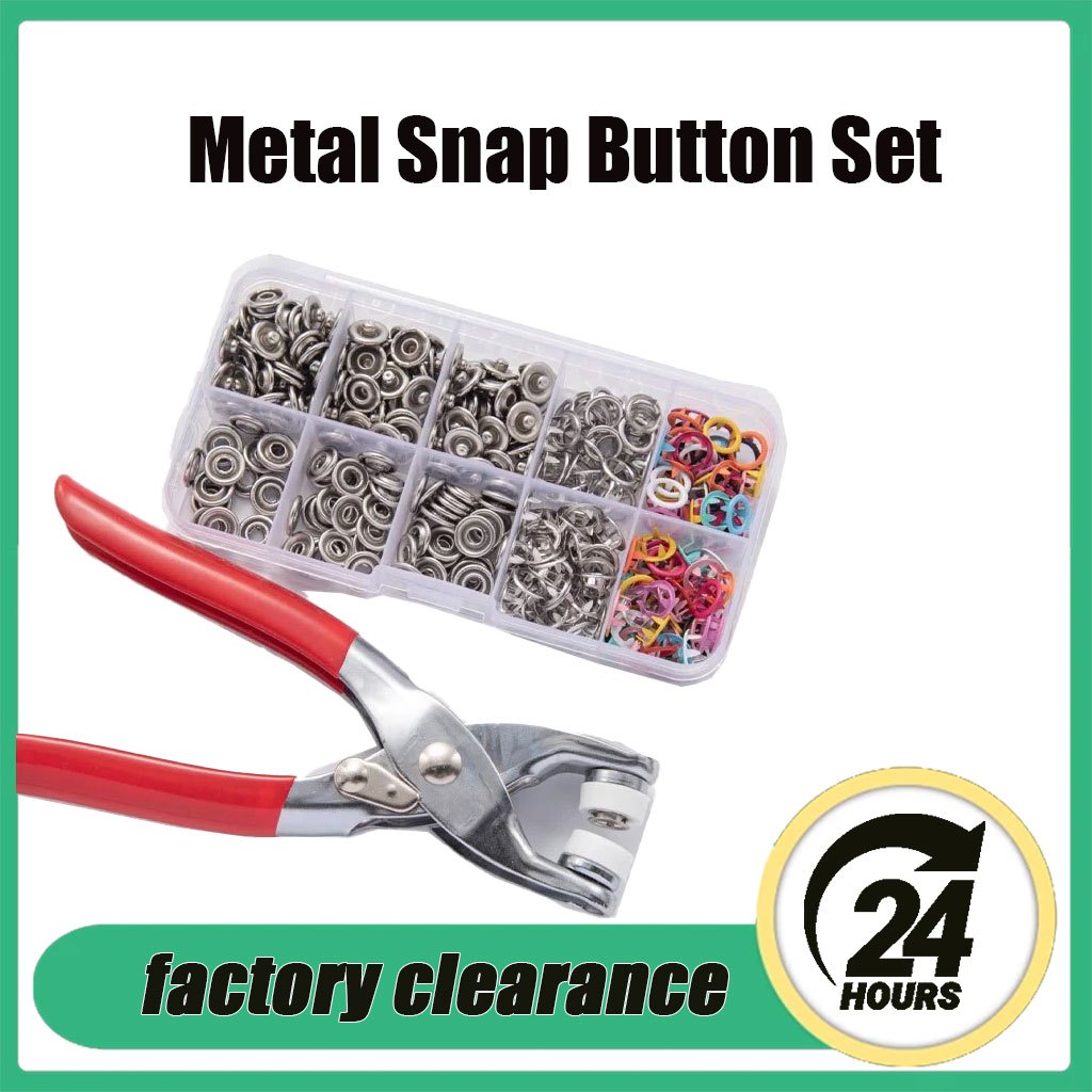 Metal Snap Button Set Colorful Hollow Five-Claw Buckle Installation ...