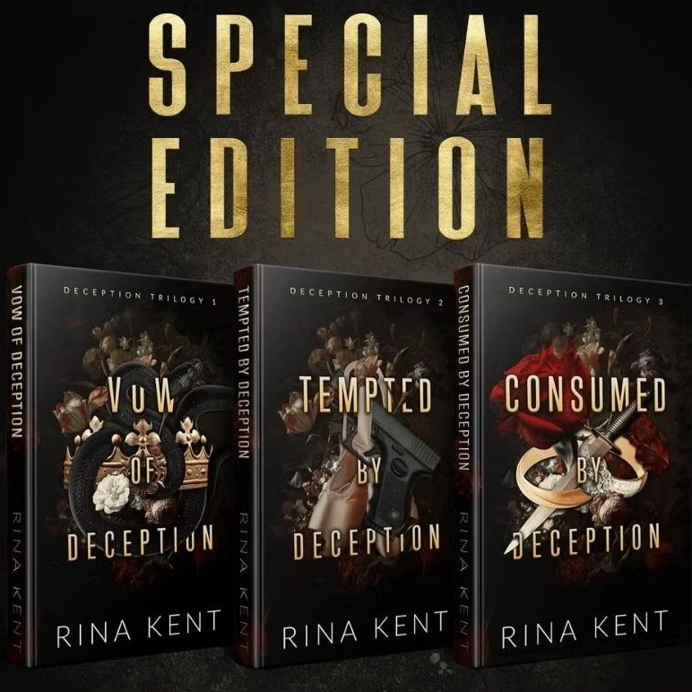 [AUTHENTIC] Deception Dark Romance Trilogy by Rina Kent — Vow of • Tempted • Consumed by ...