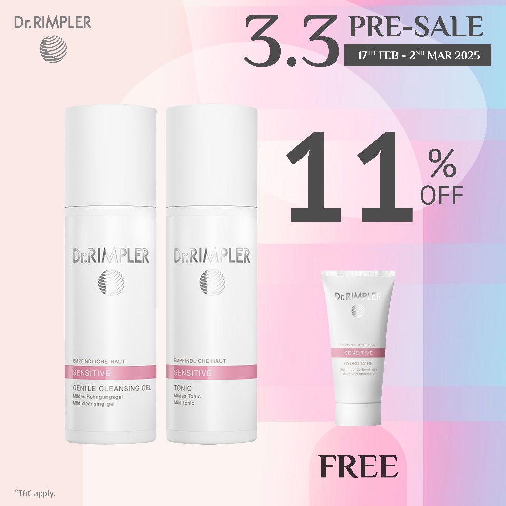 [3.3 PRE-SALE] Dr.RIMPLER SENSITIVE Gentle Cleansing Gel + Tonic 200ml ...