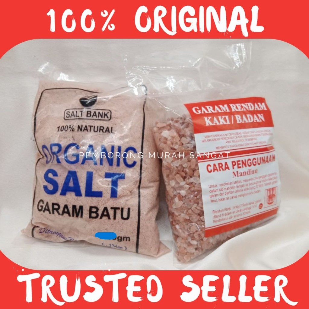 [READY STOCK} GARAM RENDAM KAKI DAN BADAN / GARAM BATU +-900GM [UNTUK ...