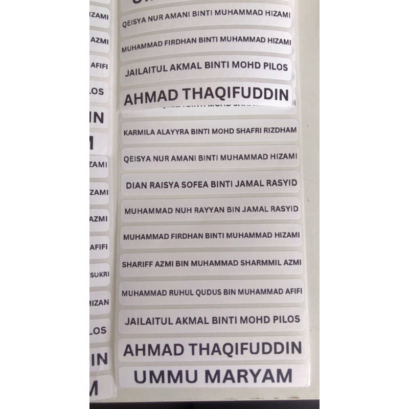 Sticker Buku Murid Sekolah Label | Shopee Malaysia