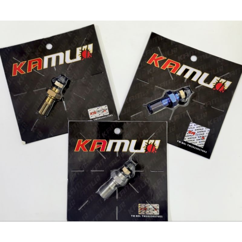 KAMUI SINGLE BRAKE HOSE FITTING SCREW WITH BLEEDING SET M10X1.0MM (GOLD ...